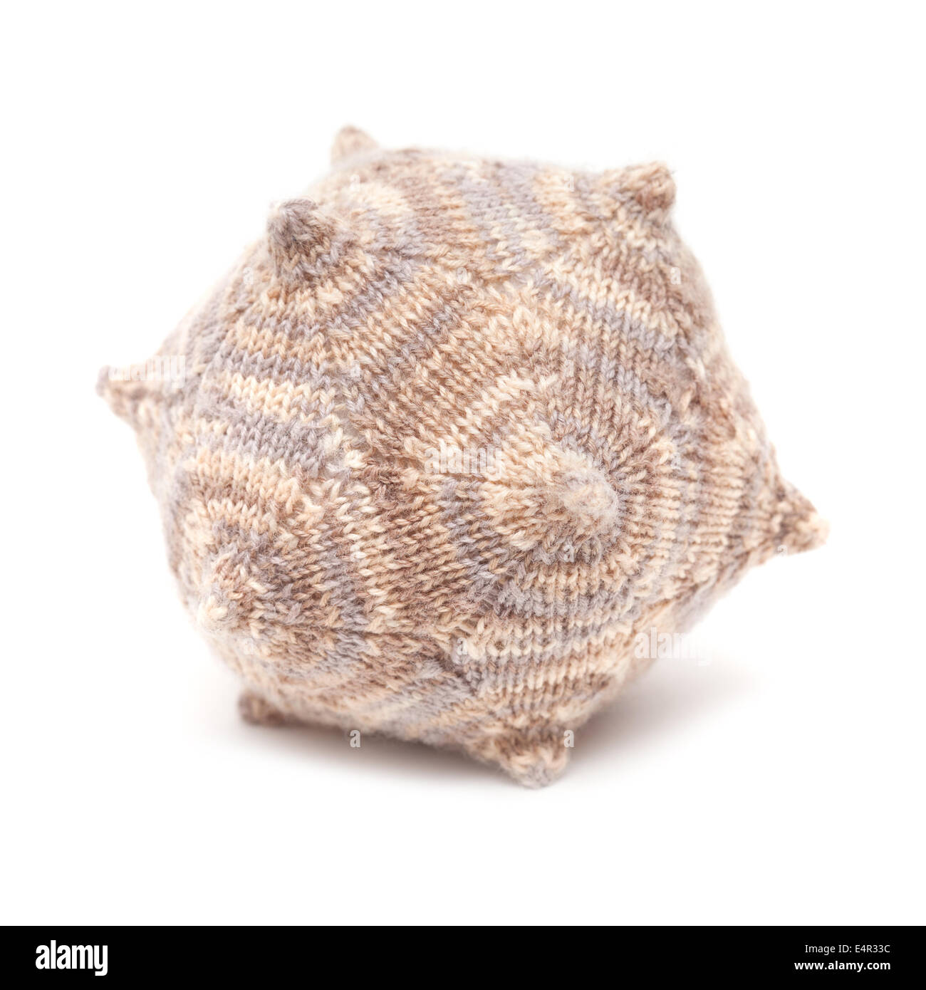 unusual knitted object - dodecahedron isolated on white Stock Photo - Alamy