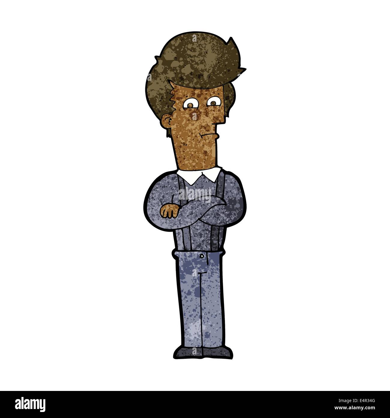 cartoon annoyed man Stock Vector Image & Art - Alamy
