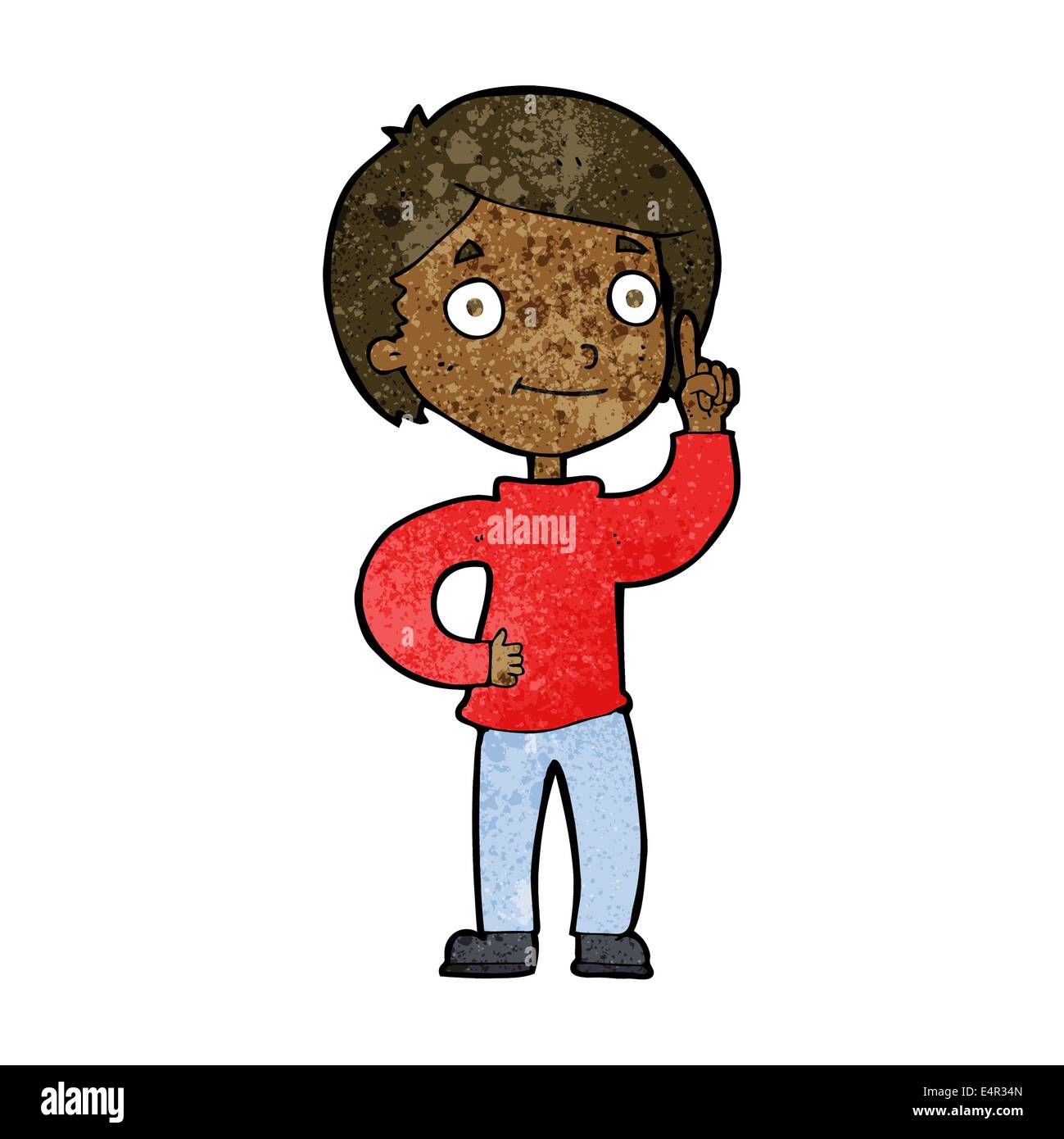 cartoon boy with idea Stock Vector Image & Art - Alamy