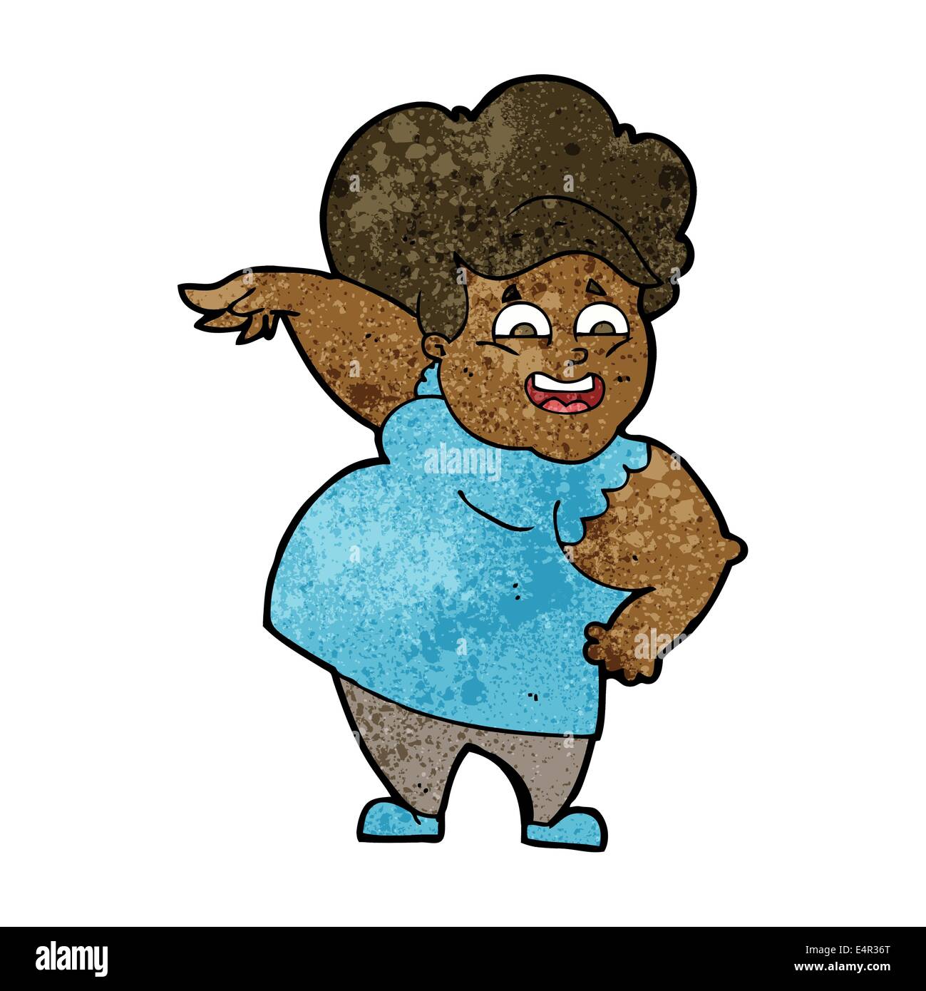 cartoon overweight woman Stock Vector Image & Art - Alamy