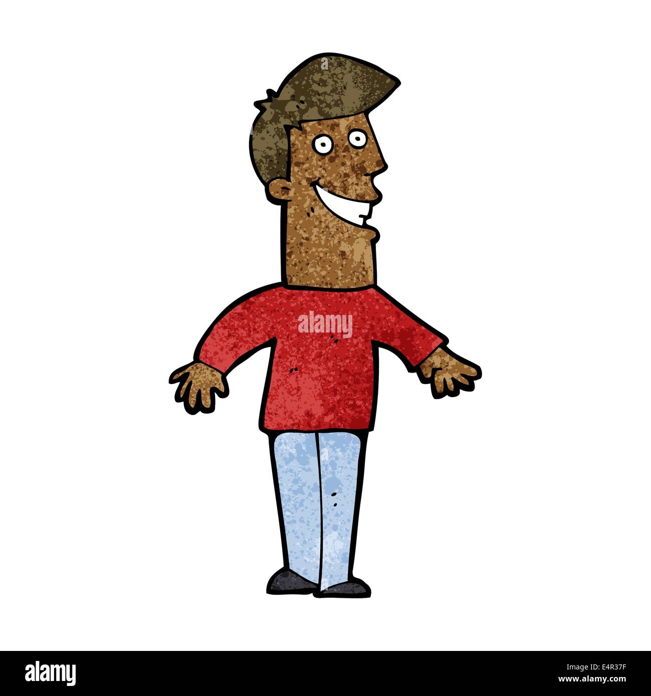 cartoon grinning man Stock Vector Image & Art - Alamy