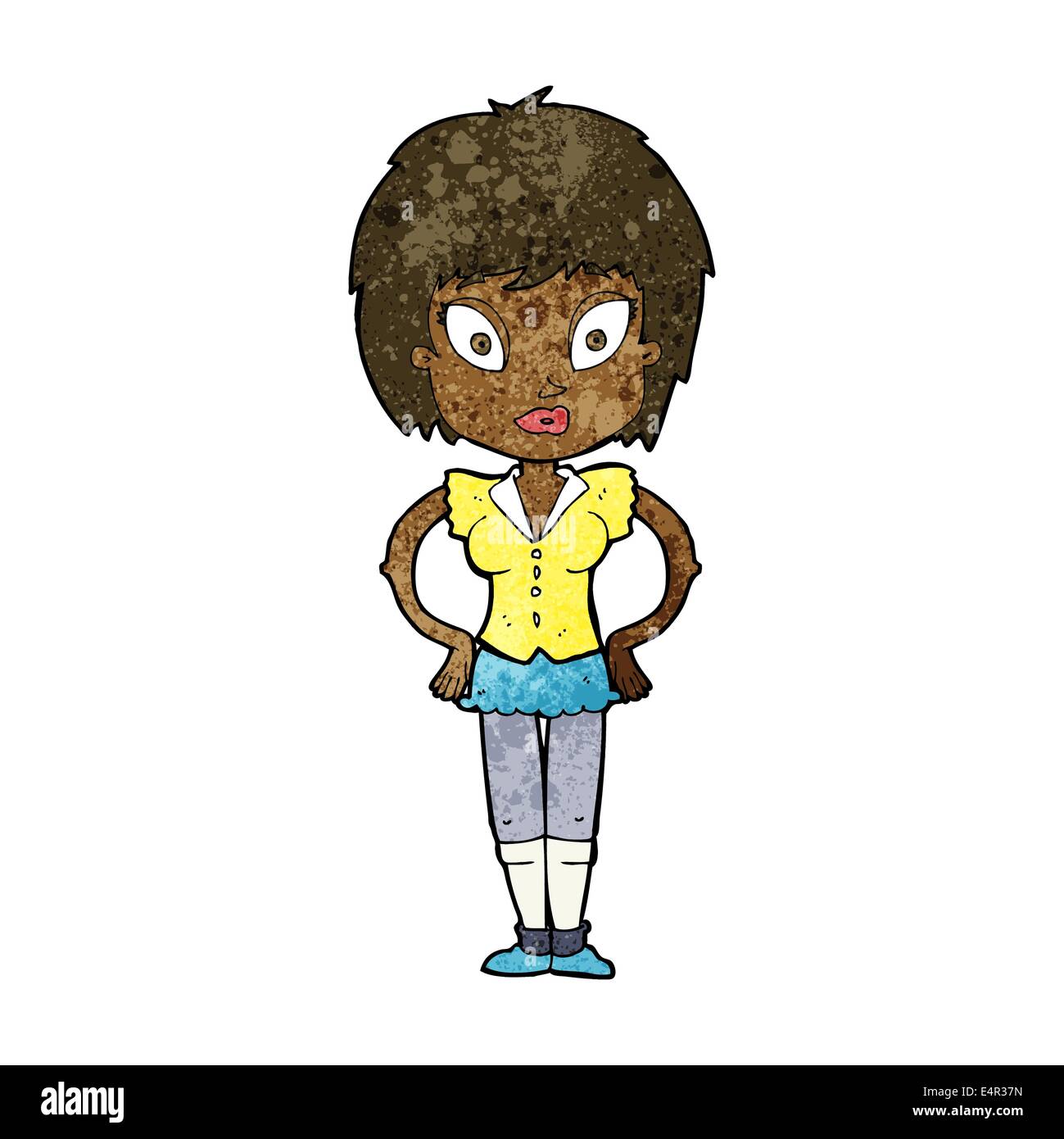 cartoon pretty girl Stock Vector Image & Art - Alamy