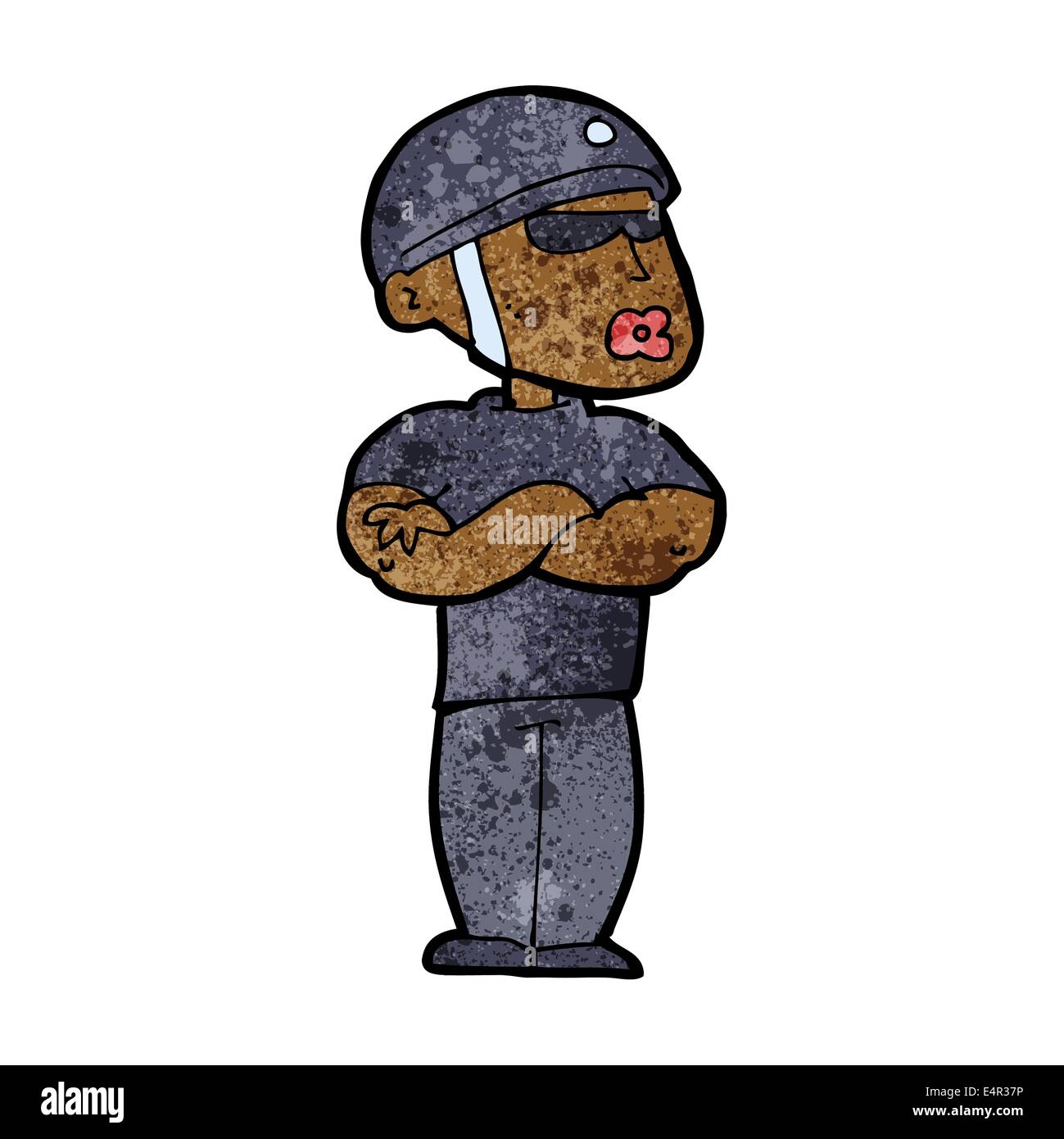 cartoon security guard Stock Vector Image & Art - Alamy