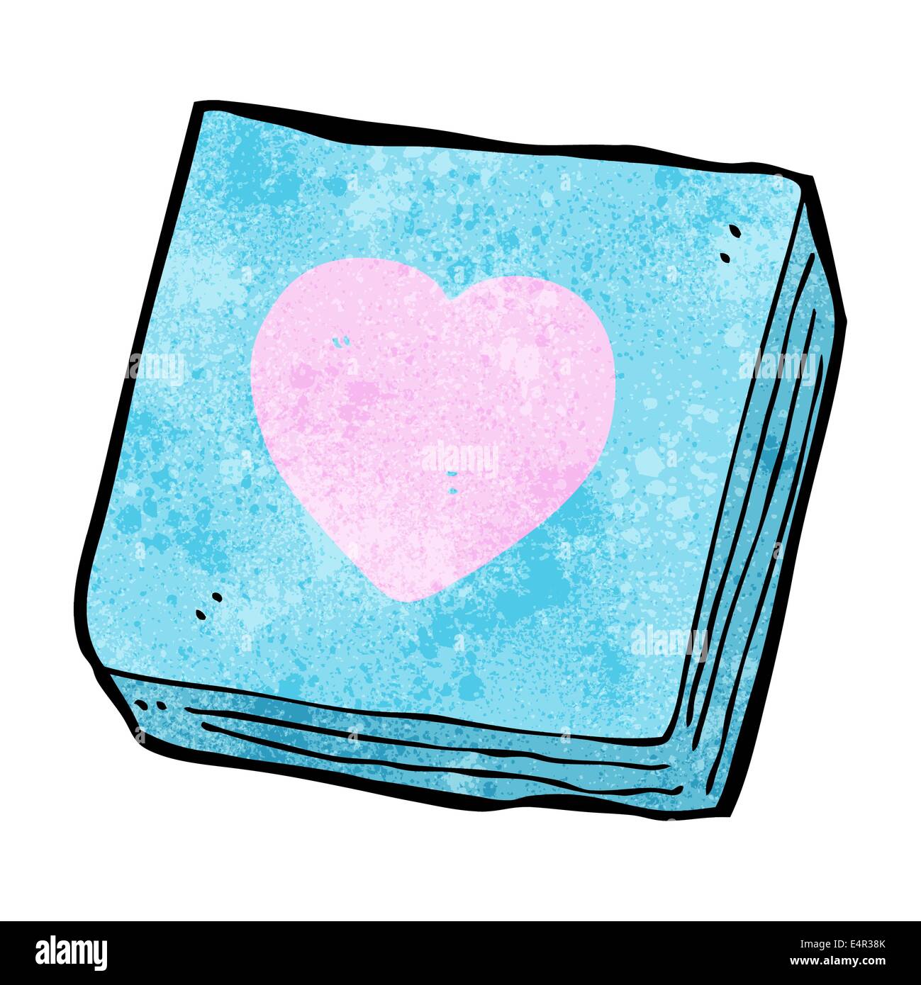 cartoon love heart notes pad Stock Vector Image & Art - Alamy