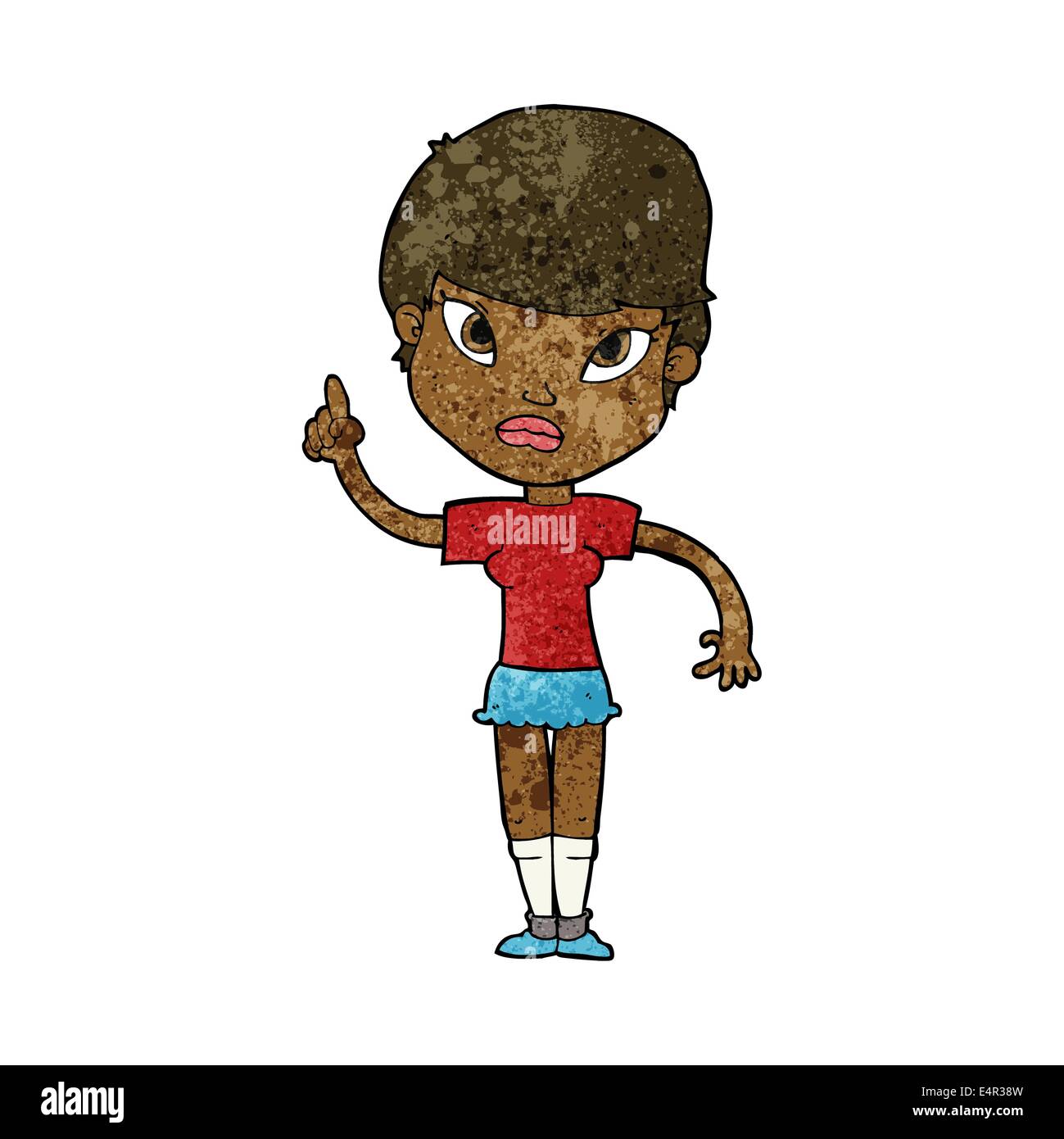 cartoon woman with idea Stock Vector Image & Art - Alamy