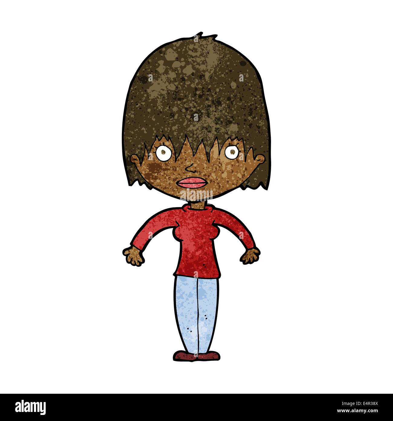 cartoon woman staring Stock Vector Image & Art - Alamy