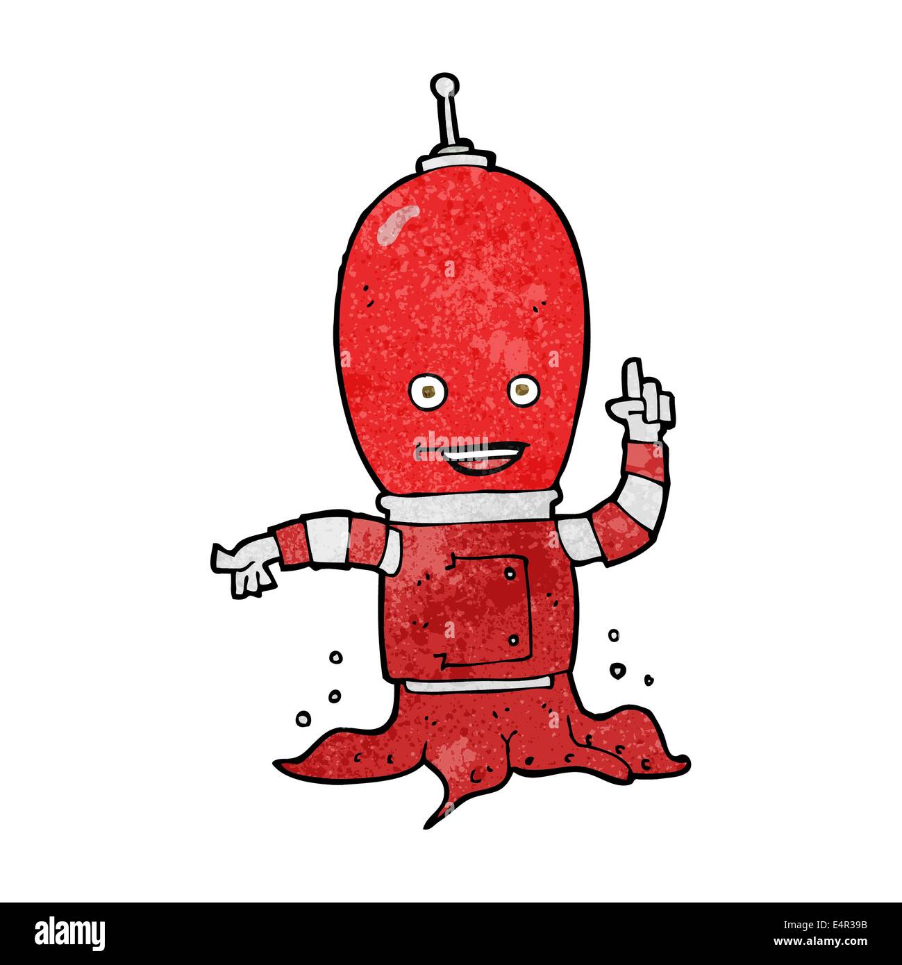 Cartoon alien spaceman Cut Out Stock Images & Pictures - Alamy