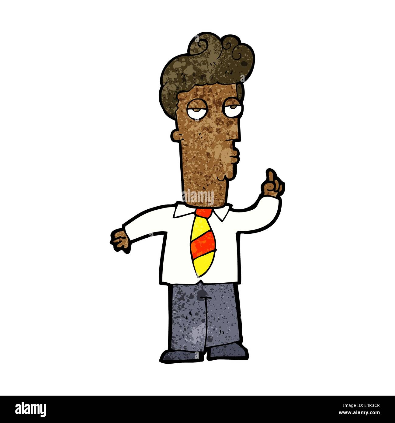 cartoon bored man asking question Stock Vector Image & Art - Alamy