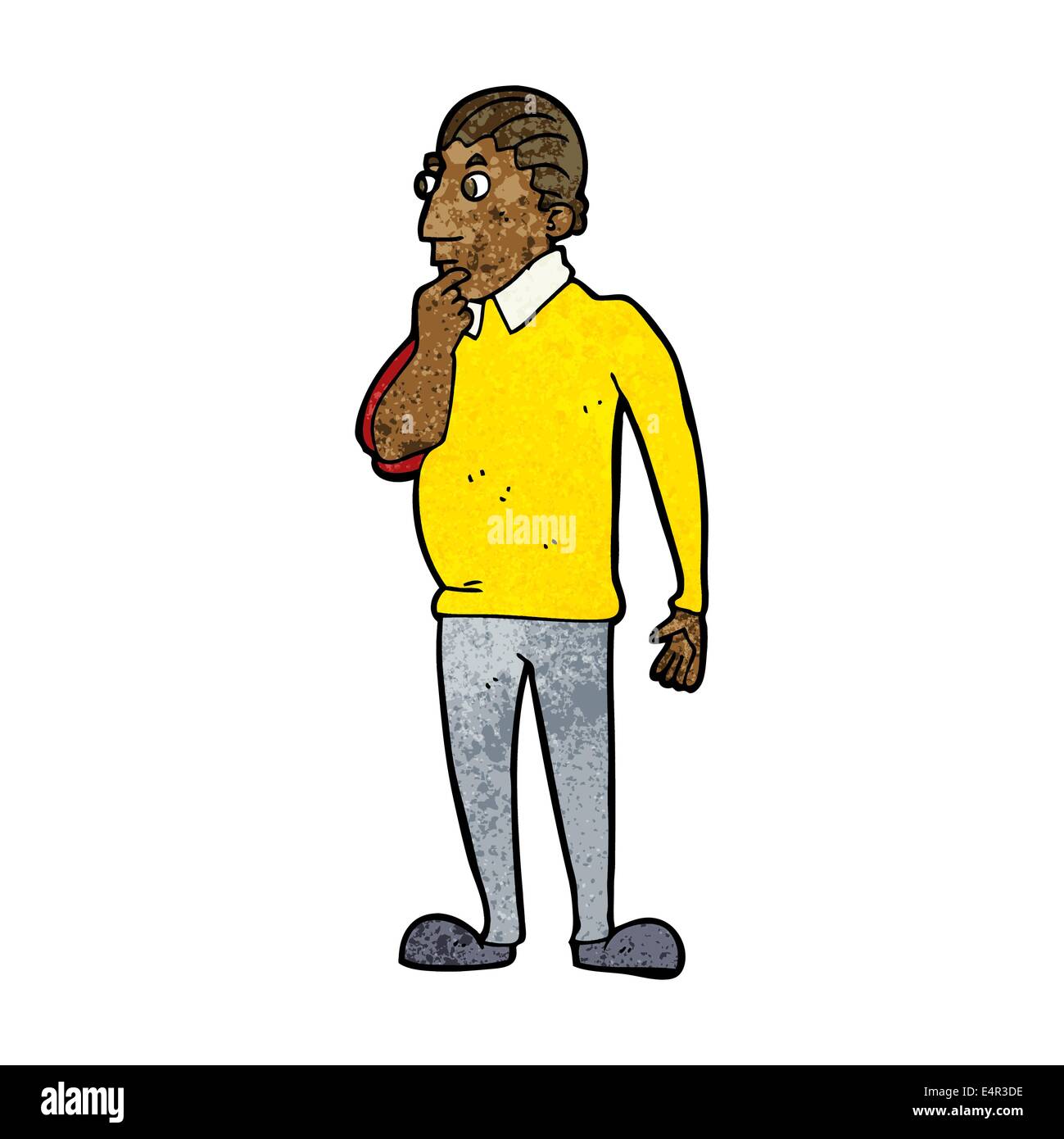 cartoon curious man Stock Vector Image & Art - Alamy