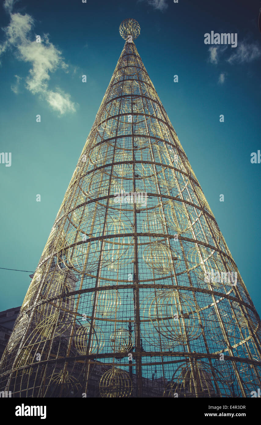 christmas tree at puerta del sol, Image of the city of Madrid, its ...