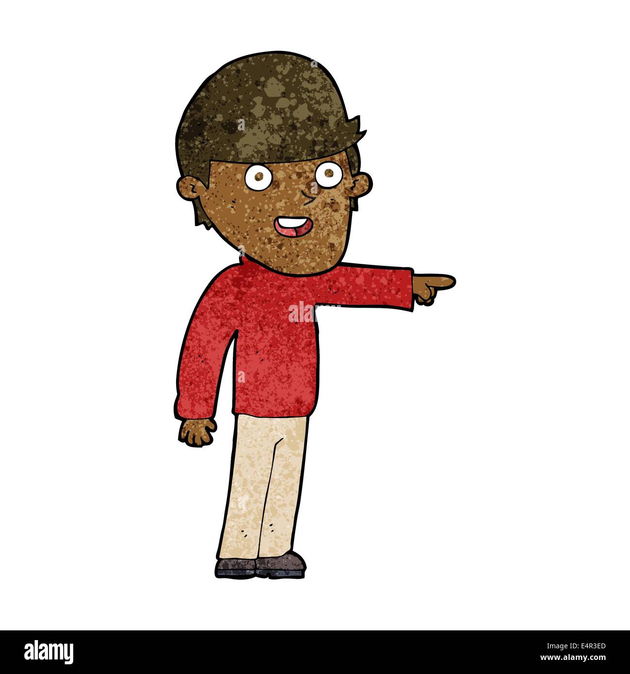 cartoon pointing man Stock Vector Image & Art - Alamy