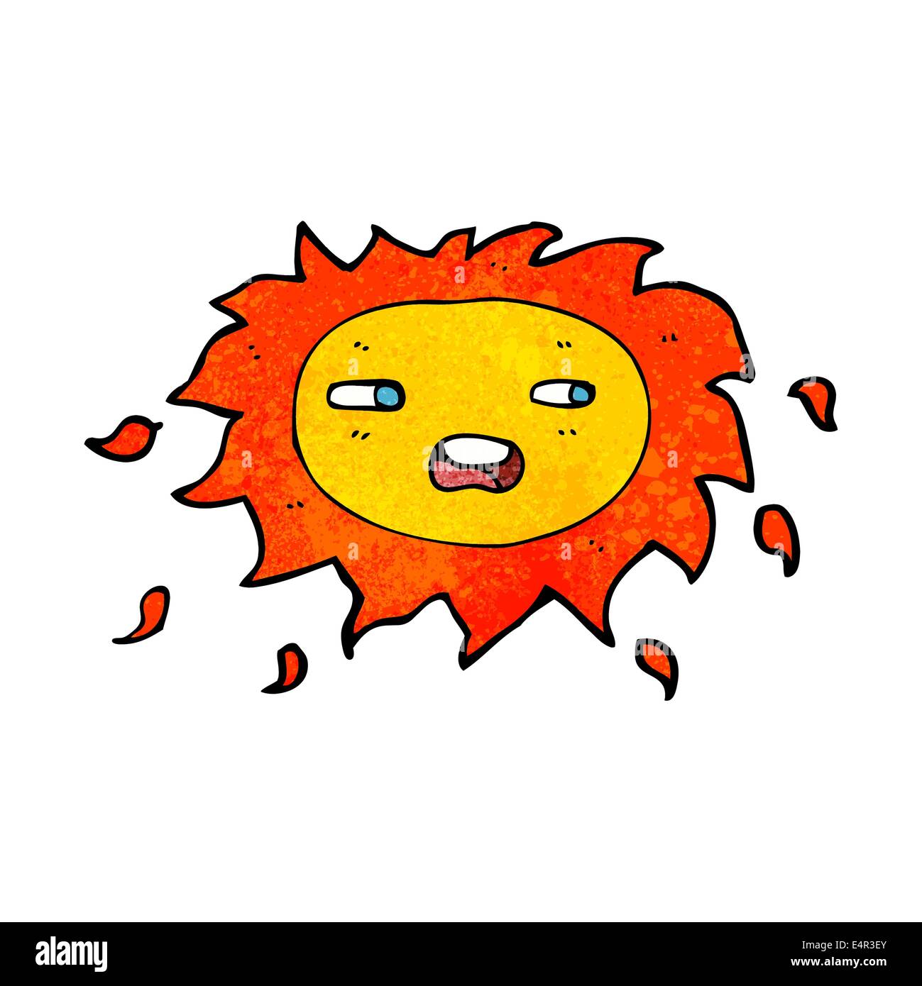 cartoon sad sun Stock Vector Image & Art - Alamy
