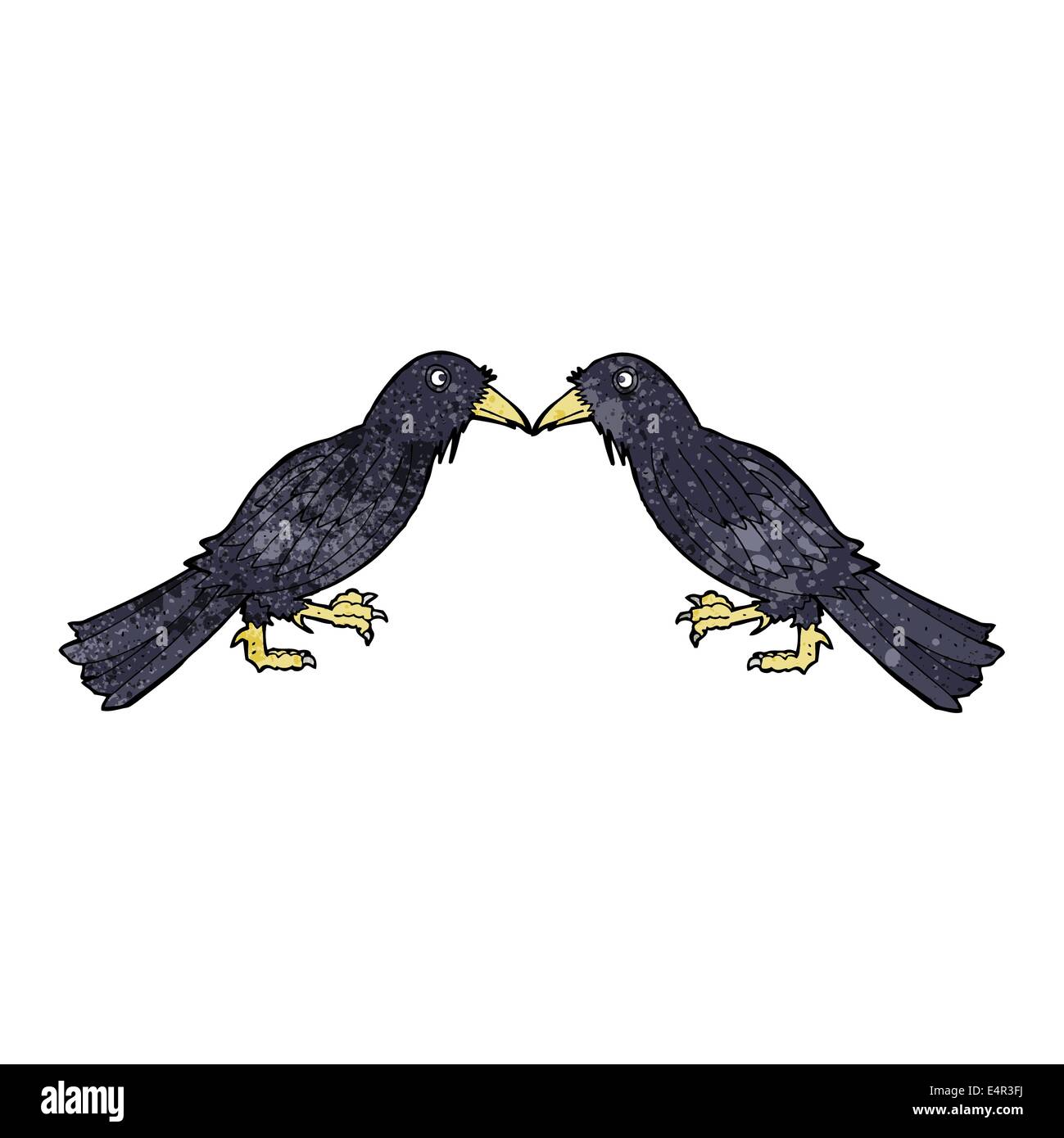 Crows vector vectors Cut Out Stock Images & Pictures - Alamy