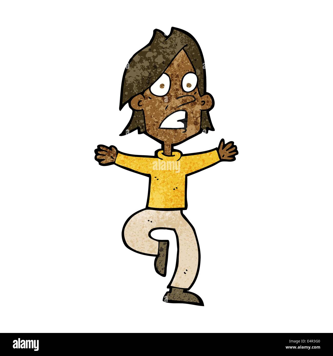 cartoon panicking man Stock Vector Image & Art - Alamy