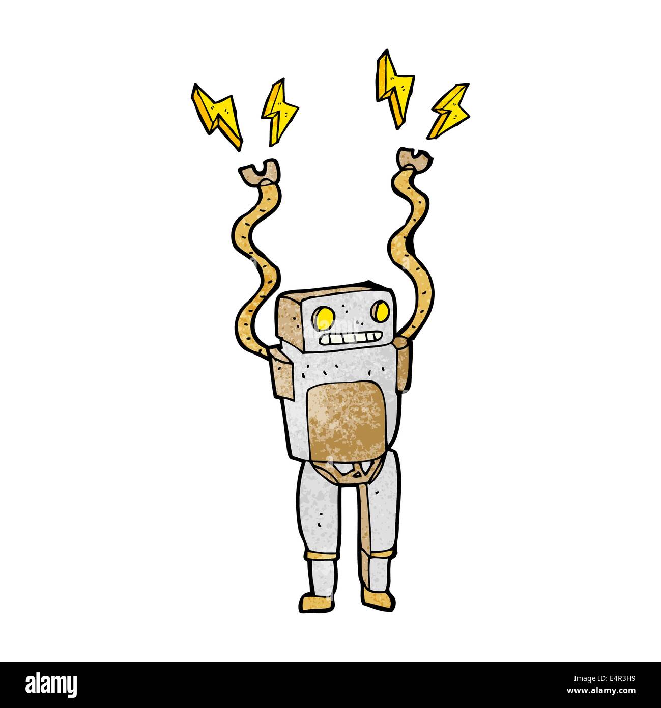 cartoon funny robot Stock Vector Image & Art - Alamy