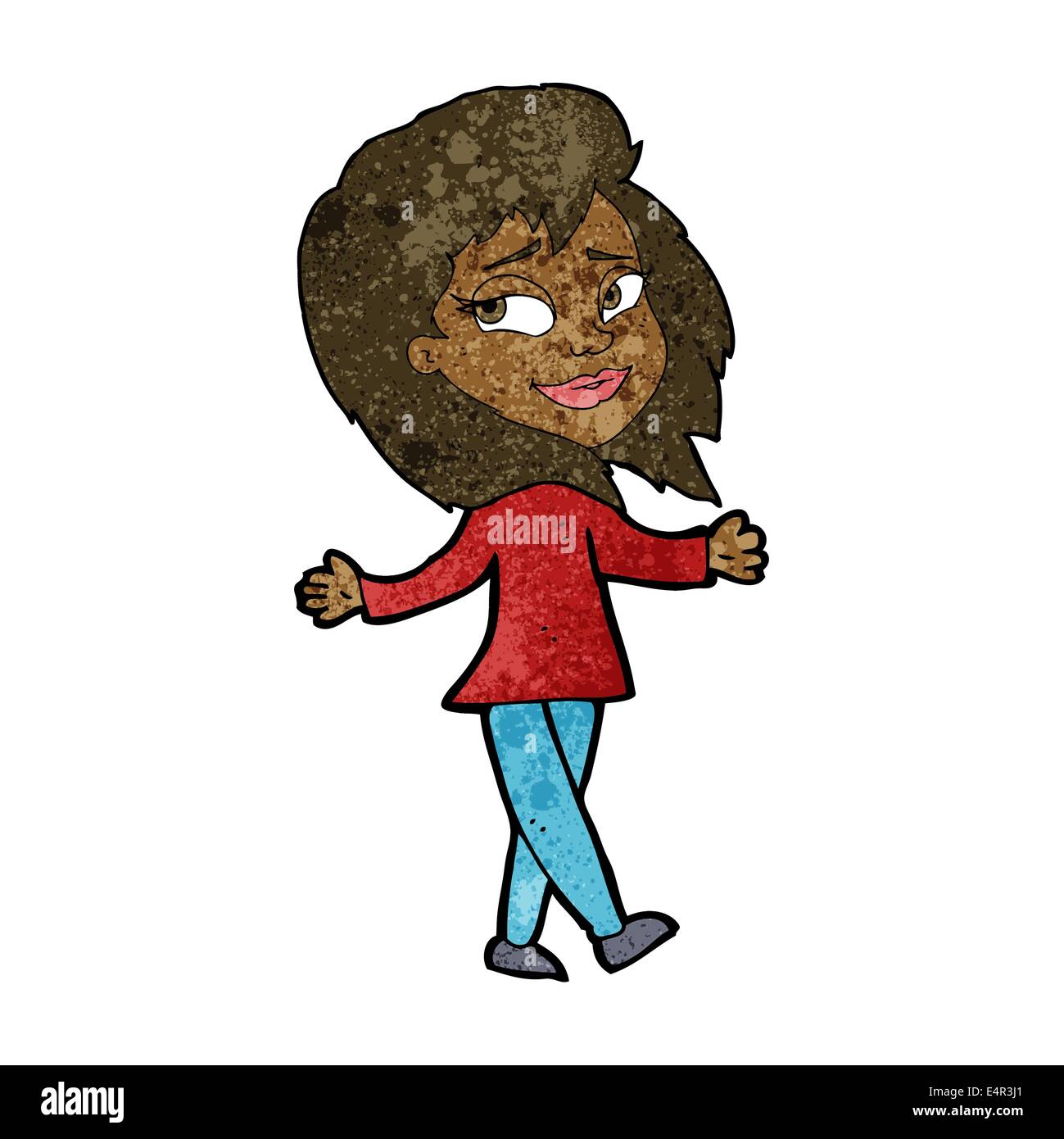 Woman retro stress Cut Out Stock Images & Pictures - Alamy