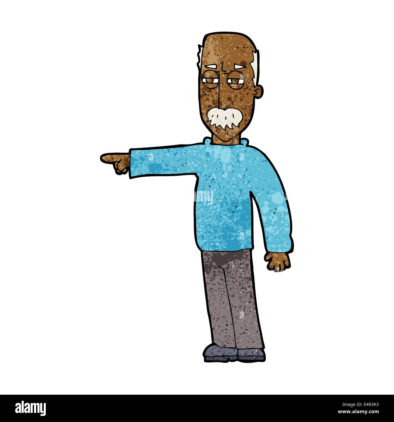 cartoon old man gesturing Get Out! Stock Vector Image & Art - Alamy
