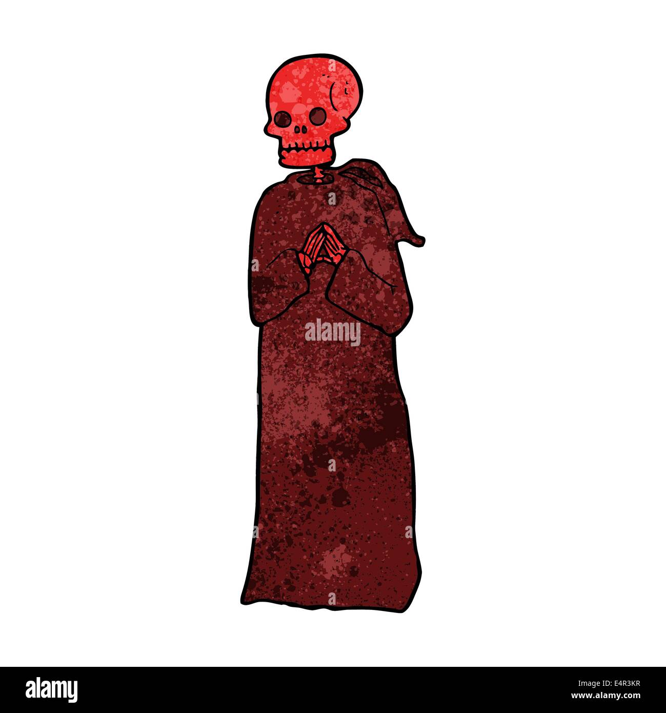 cartoon spooky skeleton in robe Stock Vector Image & Art - Alamy