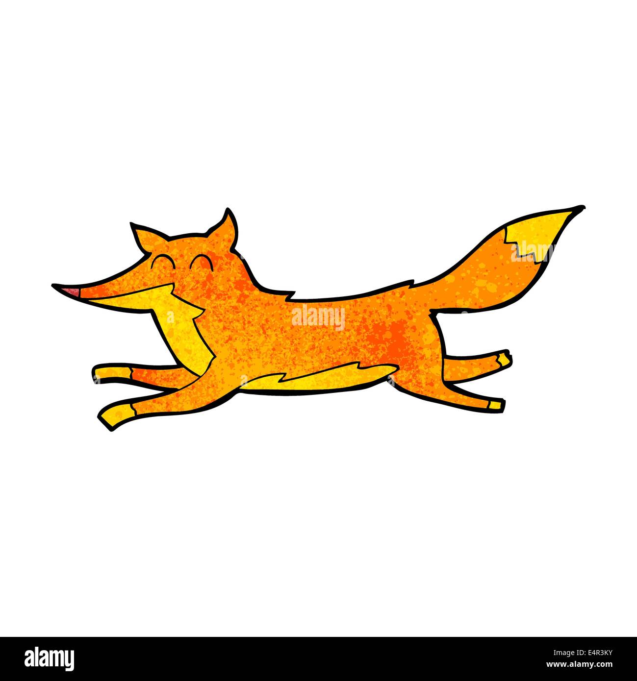 Cartoon fox running Cut Out Stock Images & Pictures - Alamy