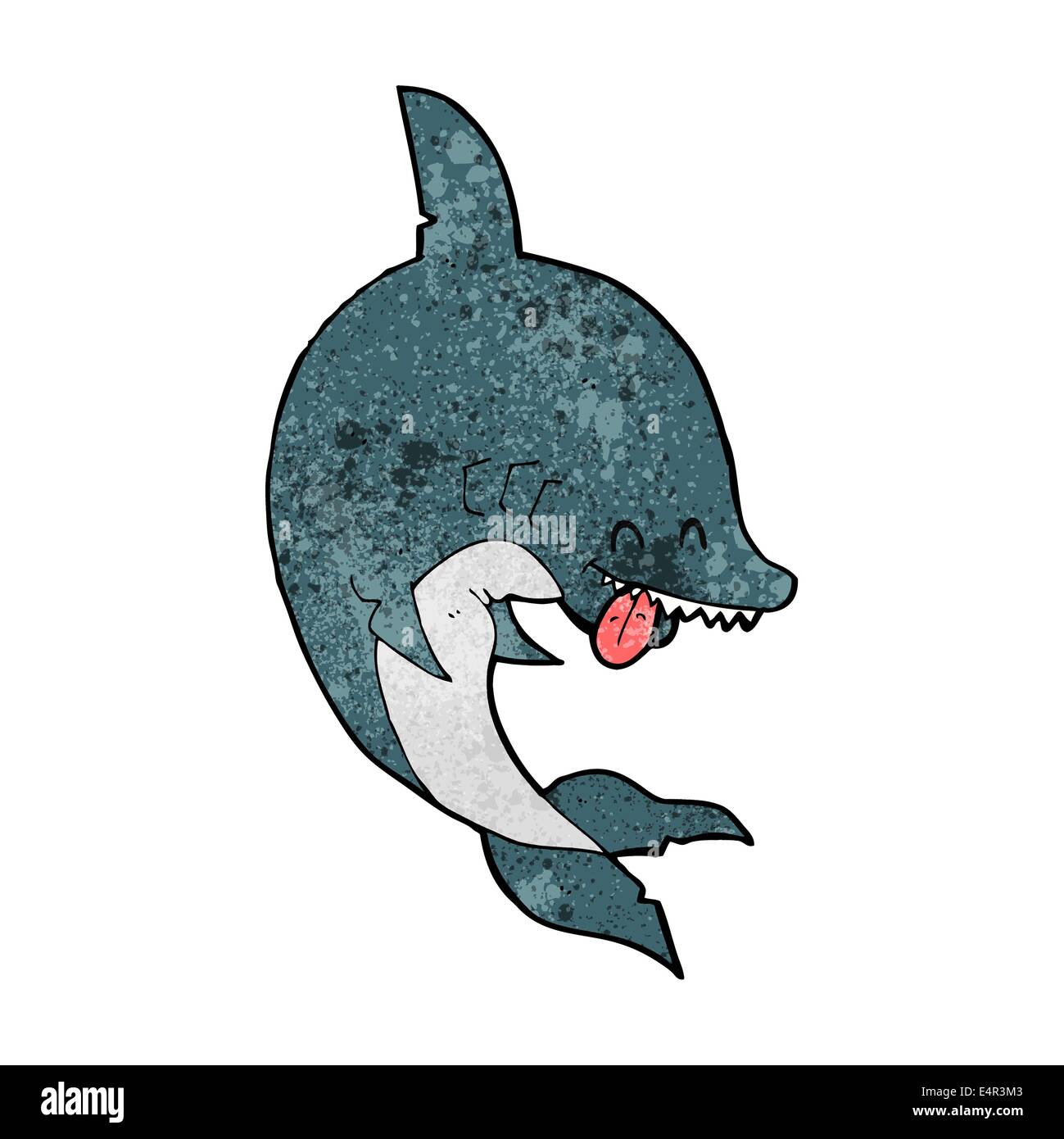 funny cartoon shark Stock Vector Image & Art - Alamy