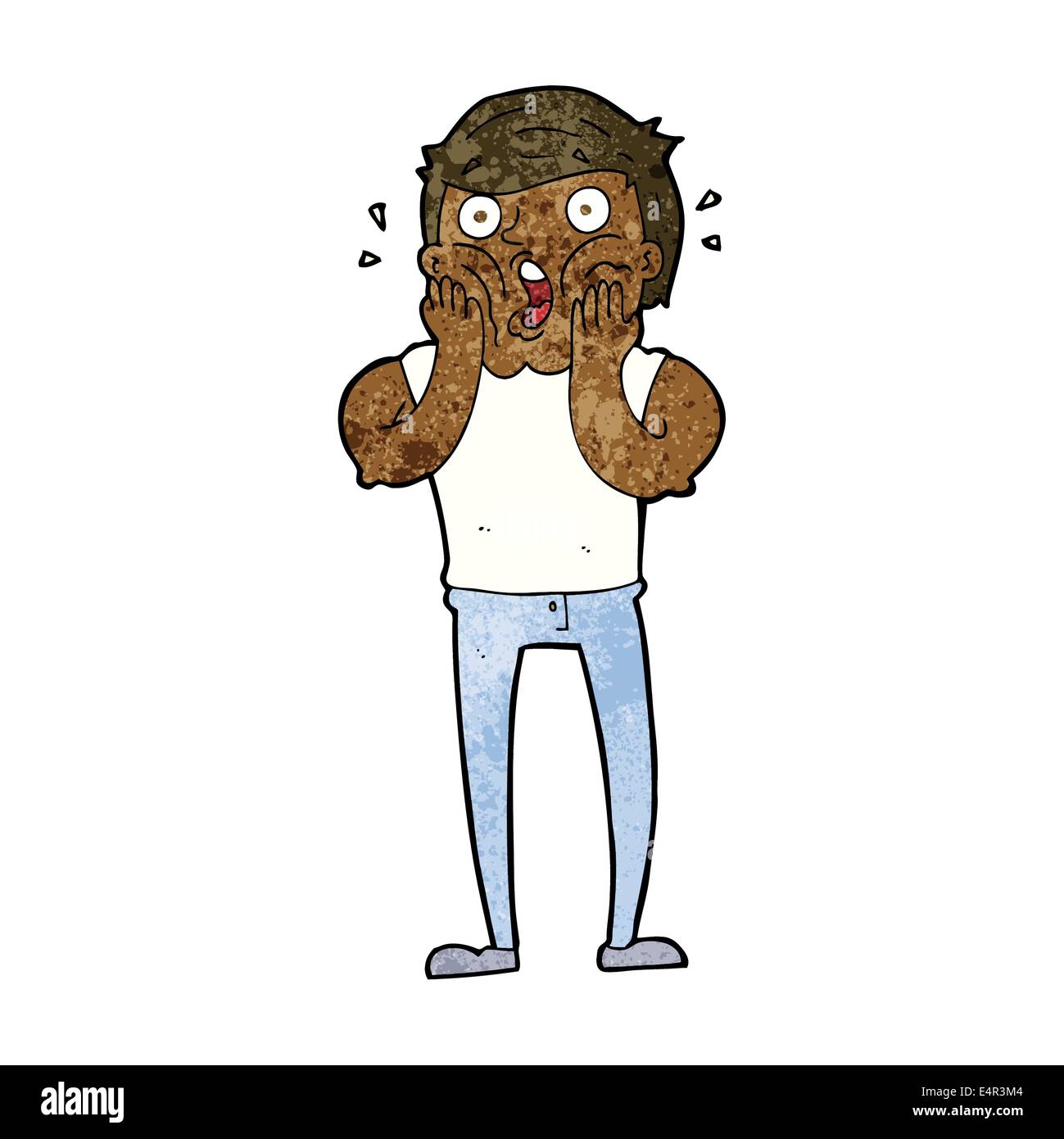 cartoon gasping man Stock Vector Image & Art - Alamy