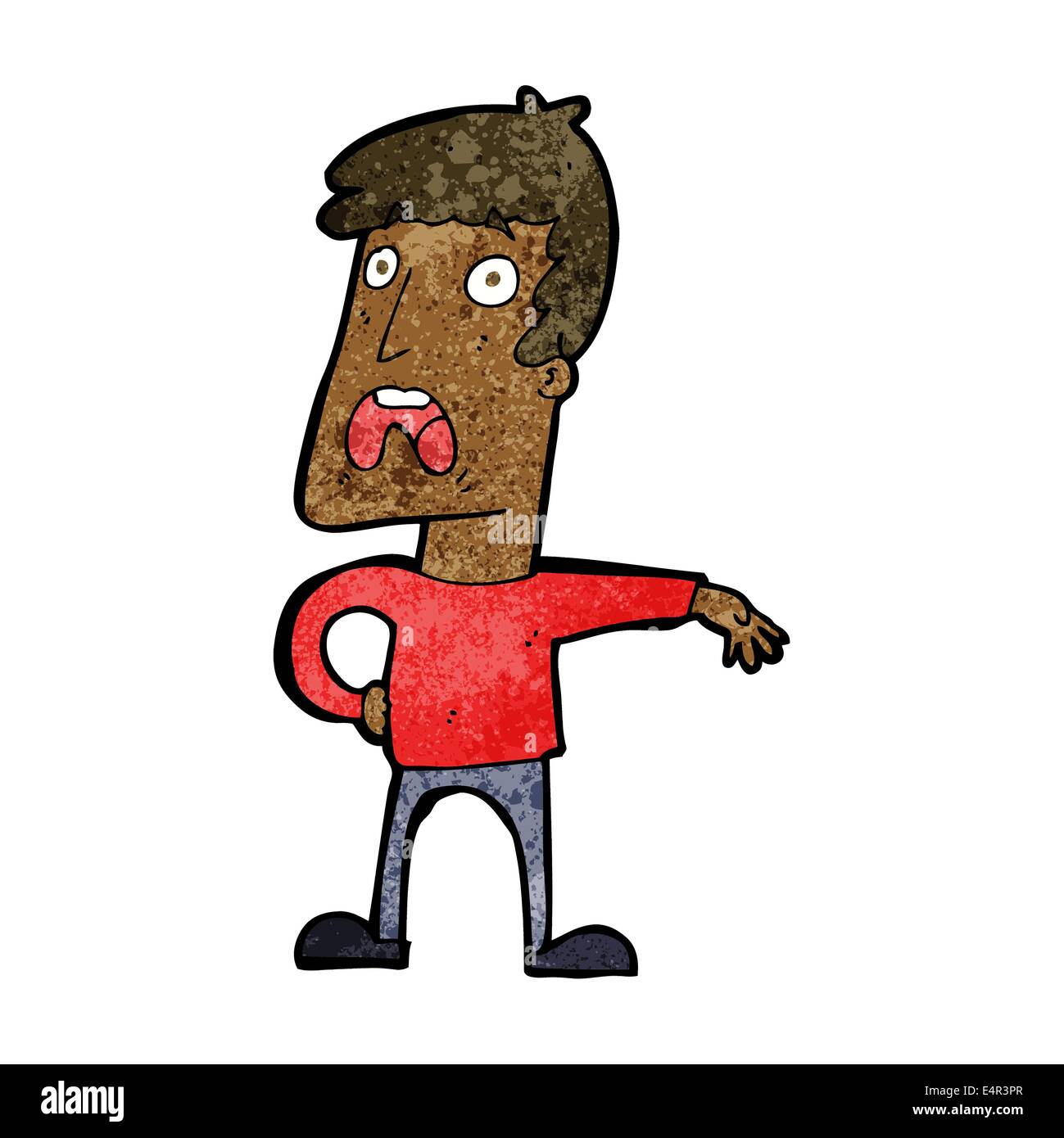 cartoon complaining man Stock Vector Image & Art - Alamy