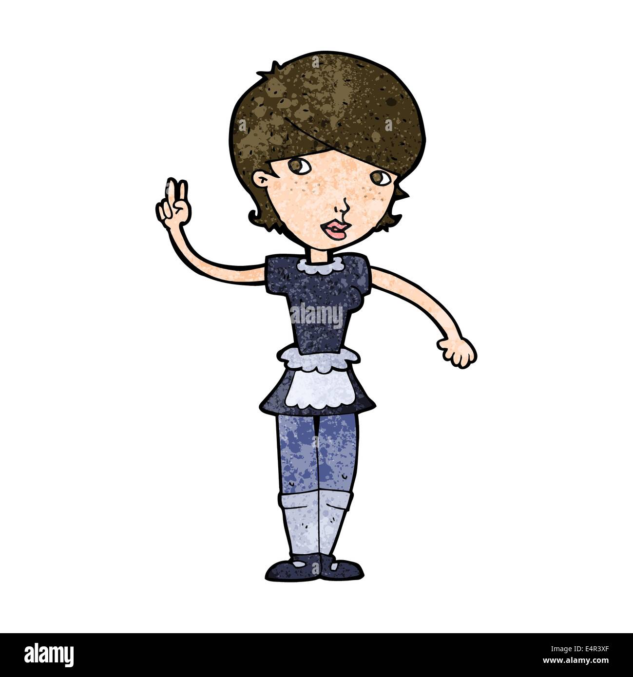 Cartoon waitress taking order hi-res stock photography and images - Alamy