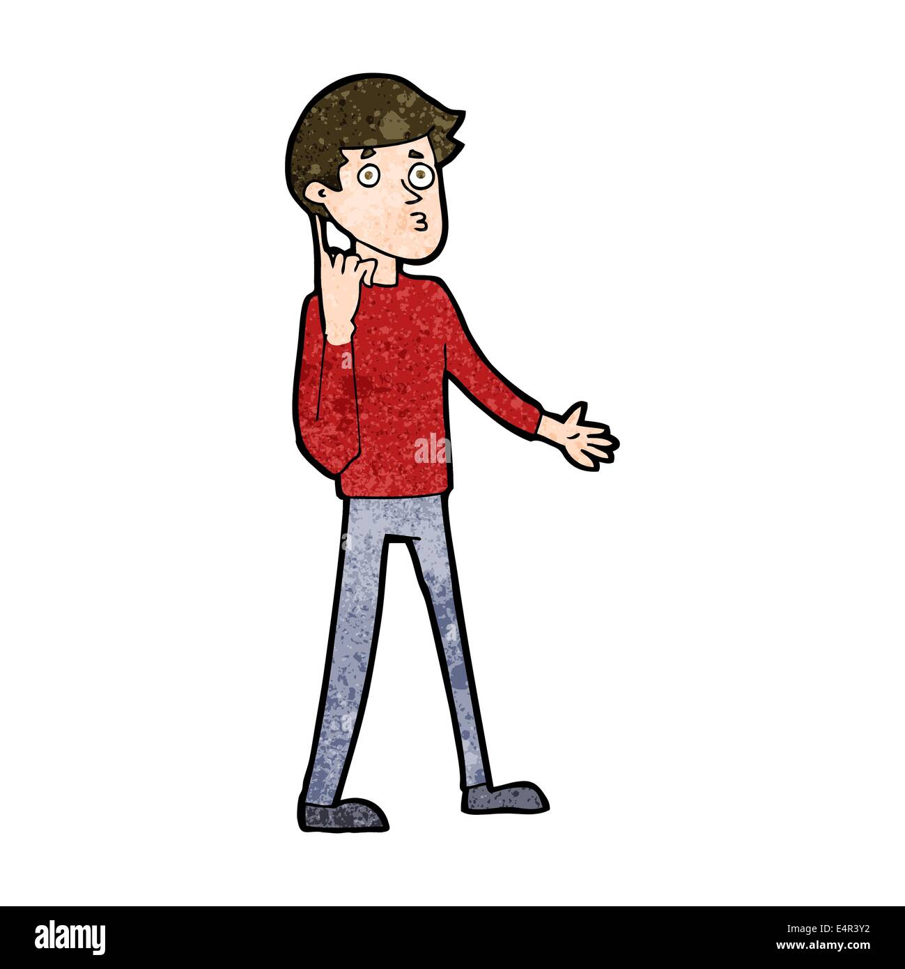 cartoon man asking question Stock Vector Image & Art - Alamy