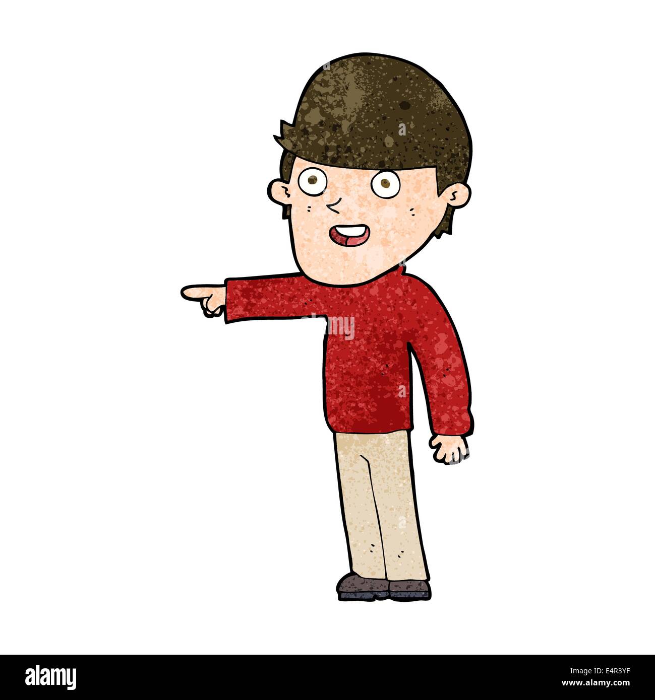 cartoon pointing man Stock Vector Image & Art - Alamy