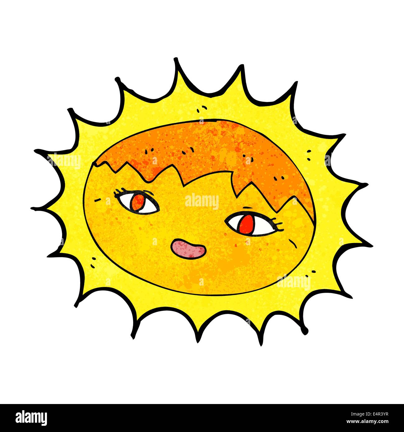 cartoon pretty sun Stock Vector Image & Art - Alamy
