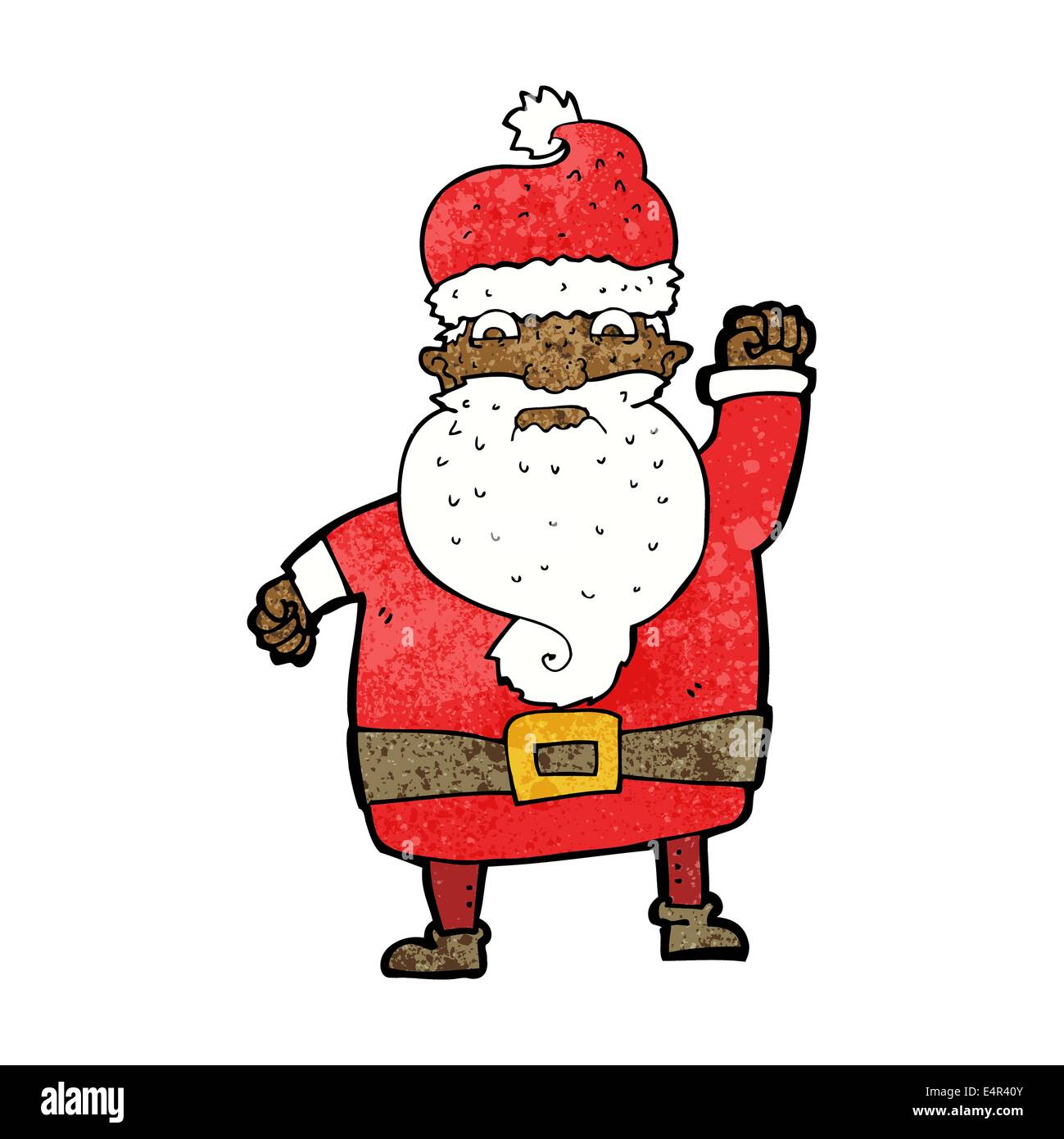cartoon angry santa claus Stock Vector Image & Art - Alamy