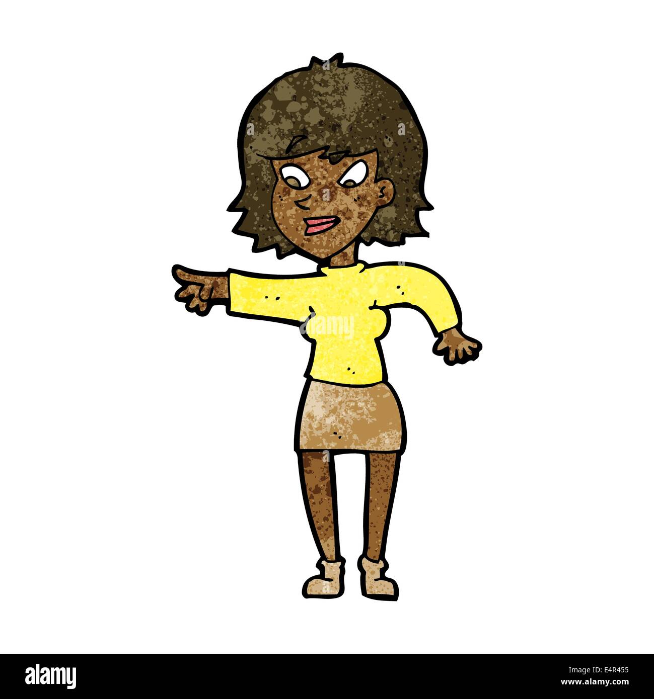 cartoon woman pointing Stock Vector Image & Art - Alamy