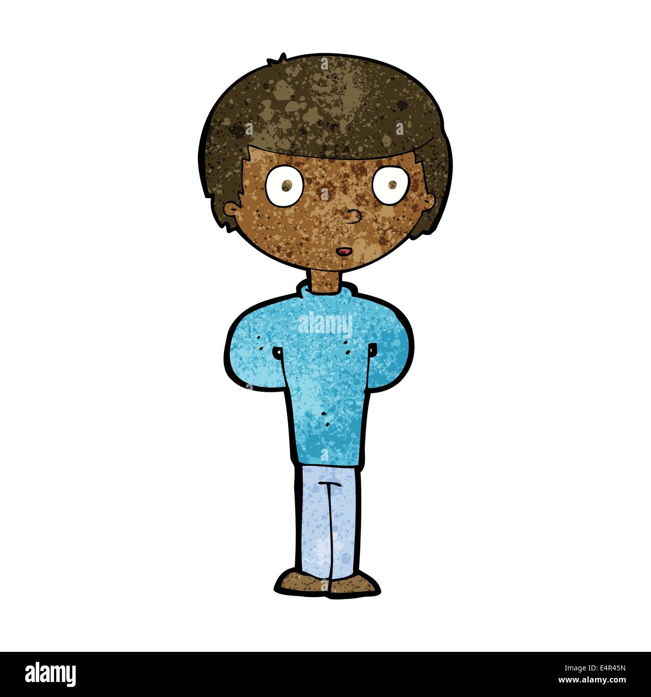 cartoon curious boy Stock Vector Image & Art - Alamy