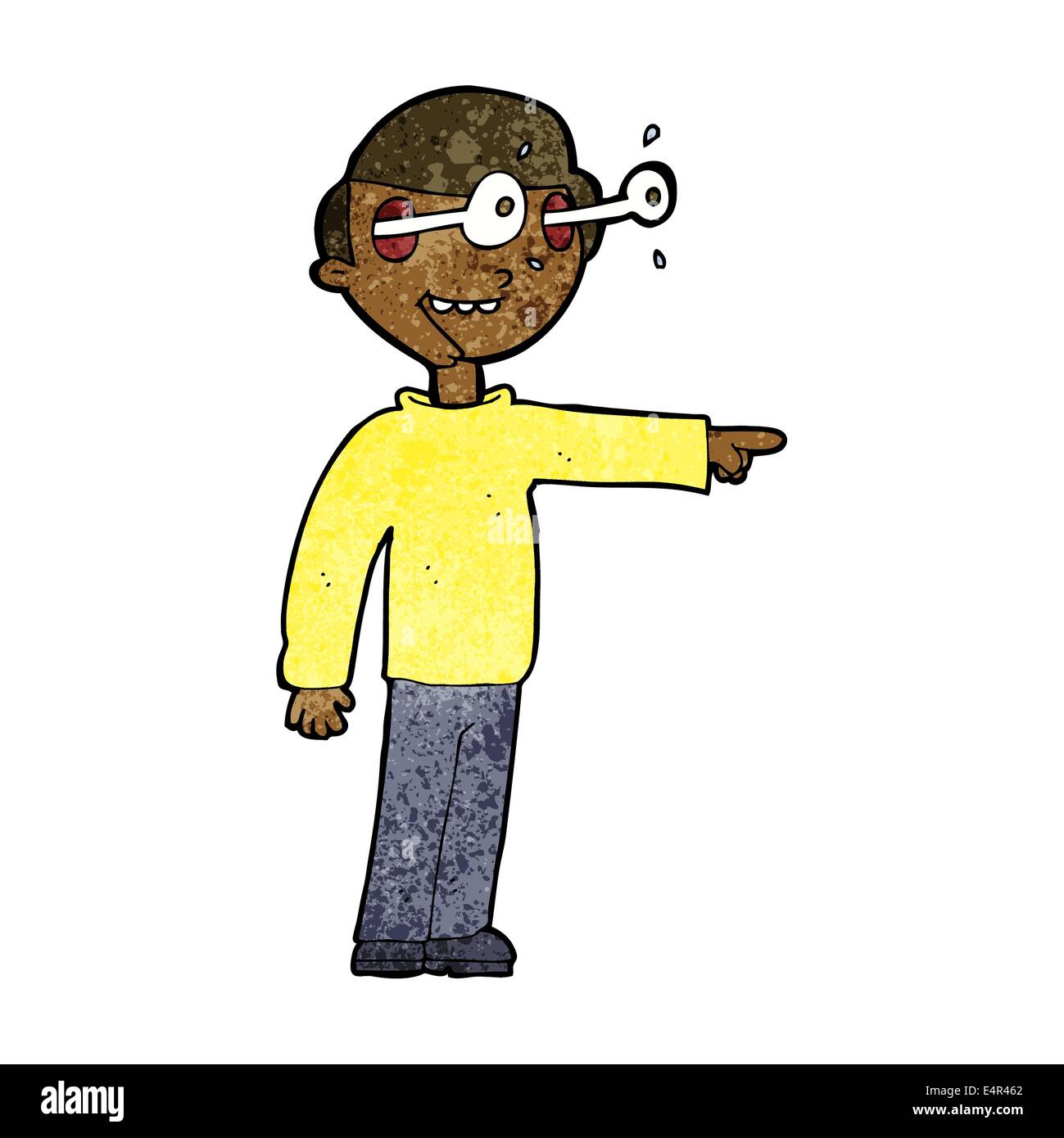 cartoon staring man Stock Vector Image & Art - Alamy