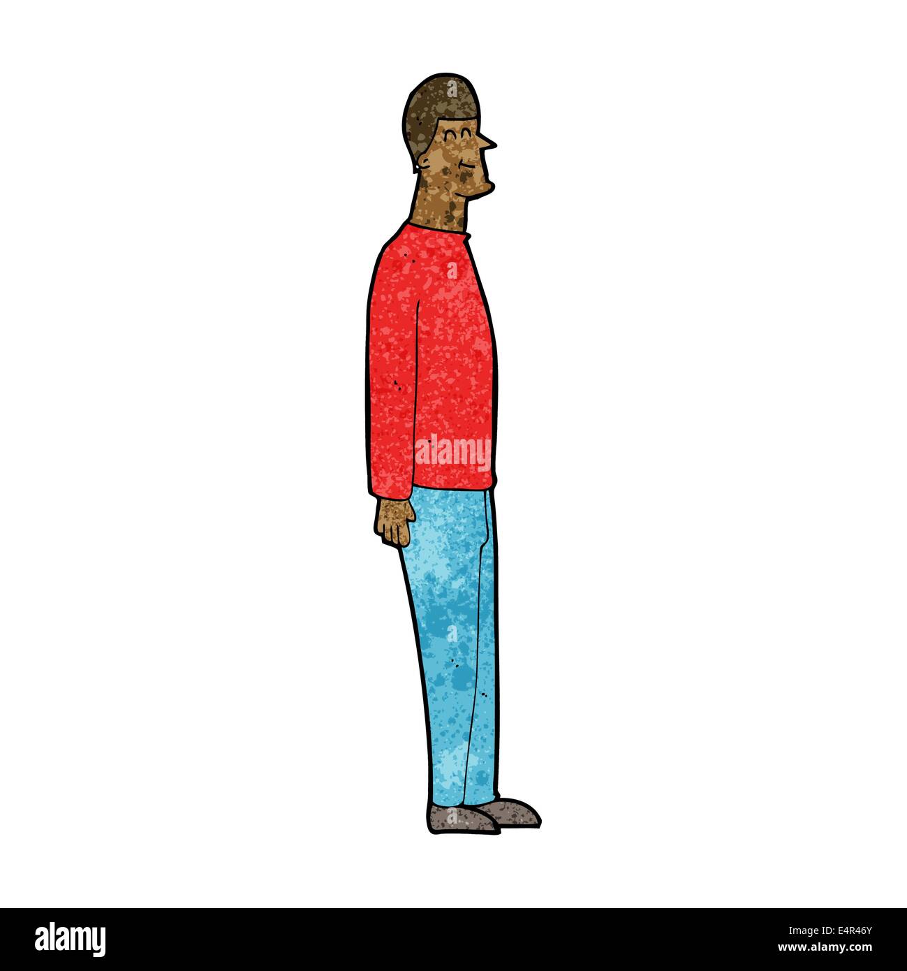 Animated Man Standing Sideways