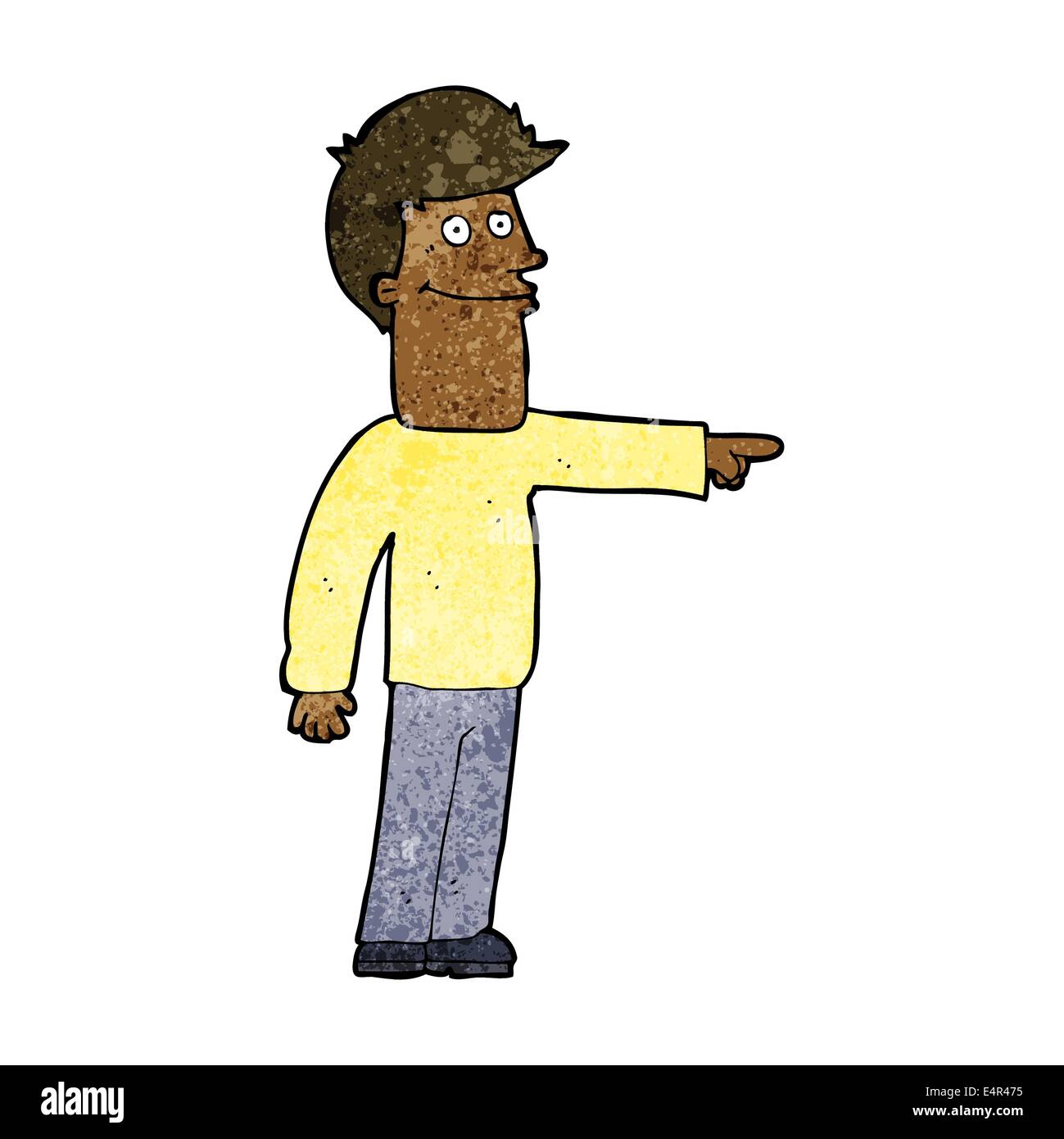 cartoon man pointing Stock Vector Image & Art - Alamy