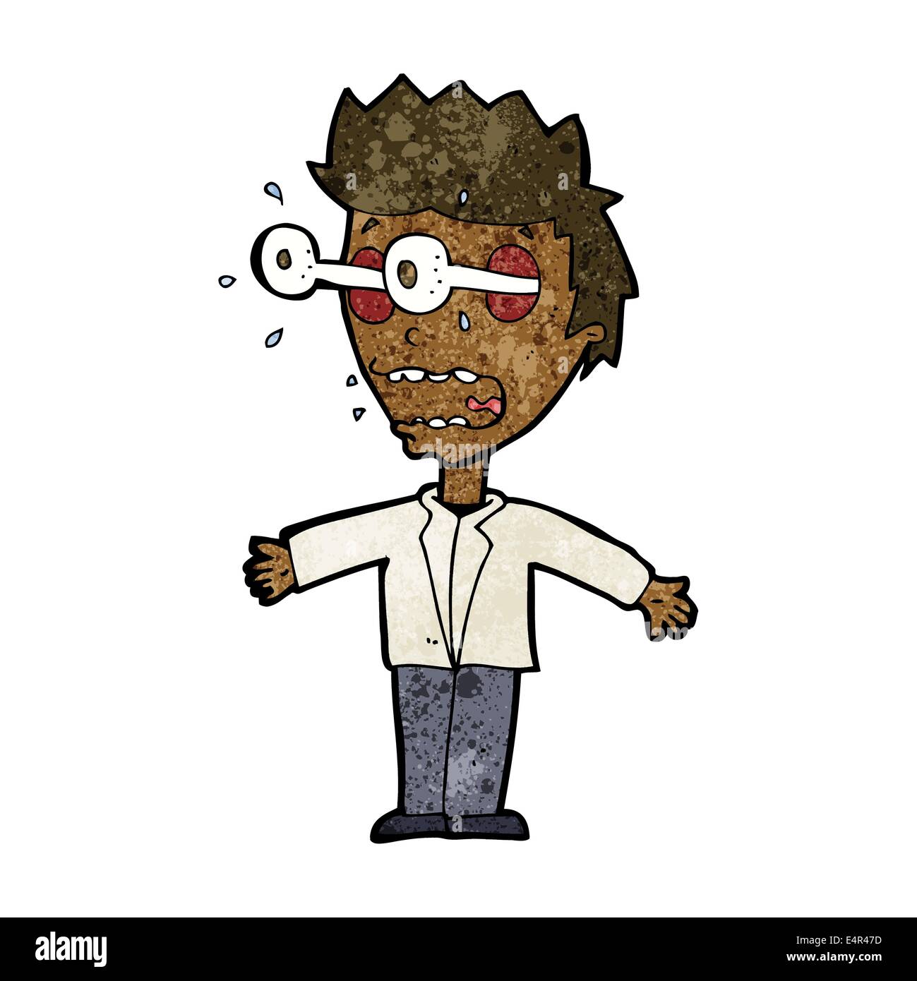 cartoon staring man Stock Vector Image & Art - Alamy