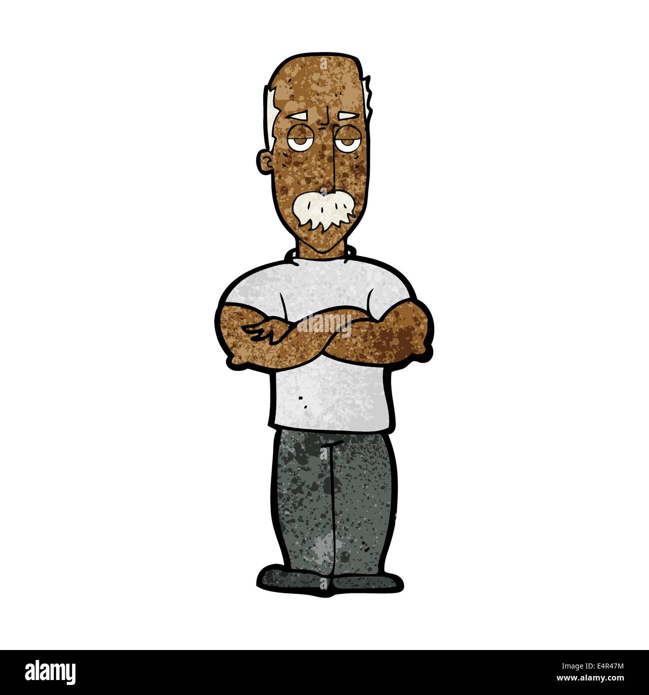 cartoon angry man with mustache Stock Vector Image & Art - Alamy