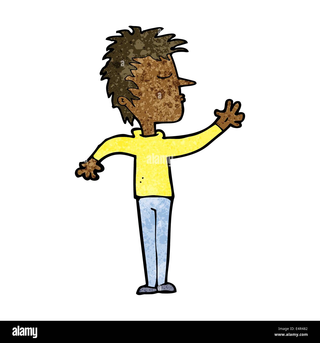 cartoon dismissive man Stock Vector Image & Art - Alamy