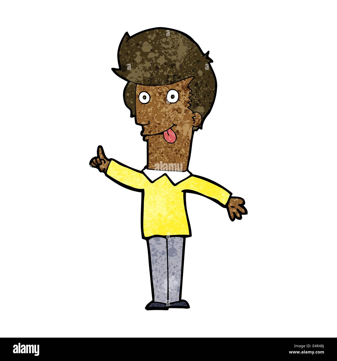 Funny crazy man idea Cut Out Stock Images & Pictures - Alamy