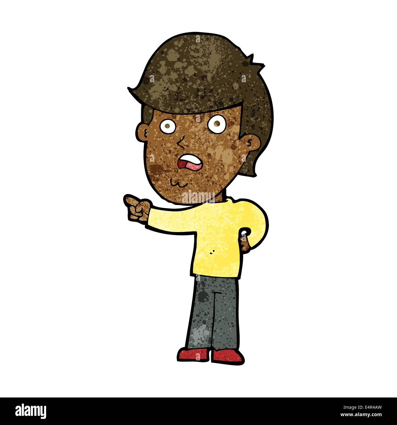 cartoon shocked man pointing Stock Vector Image & Art - Alamy