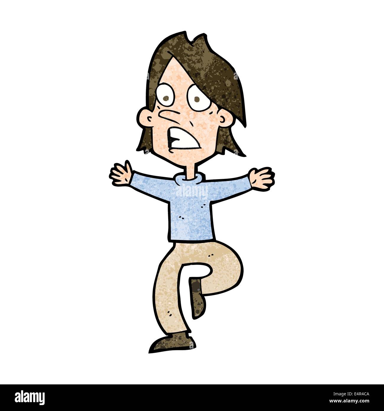 cartoon panicking man Stock Vector Image & Art - Alamy