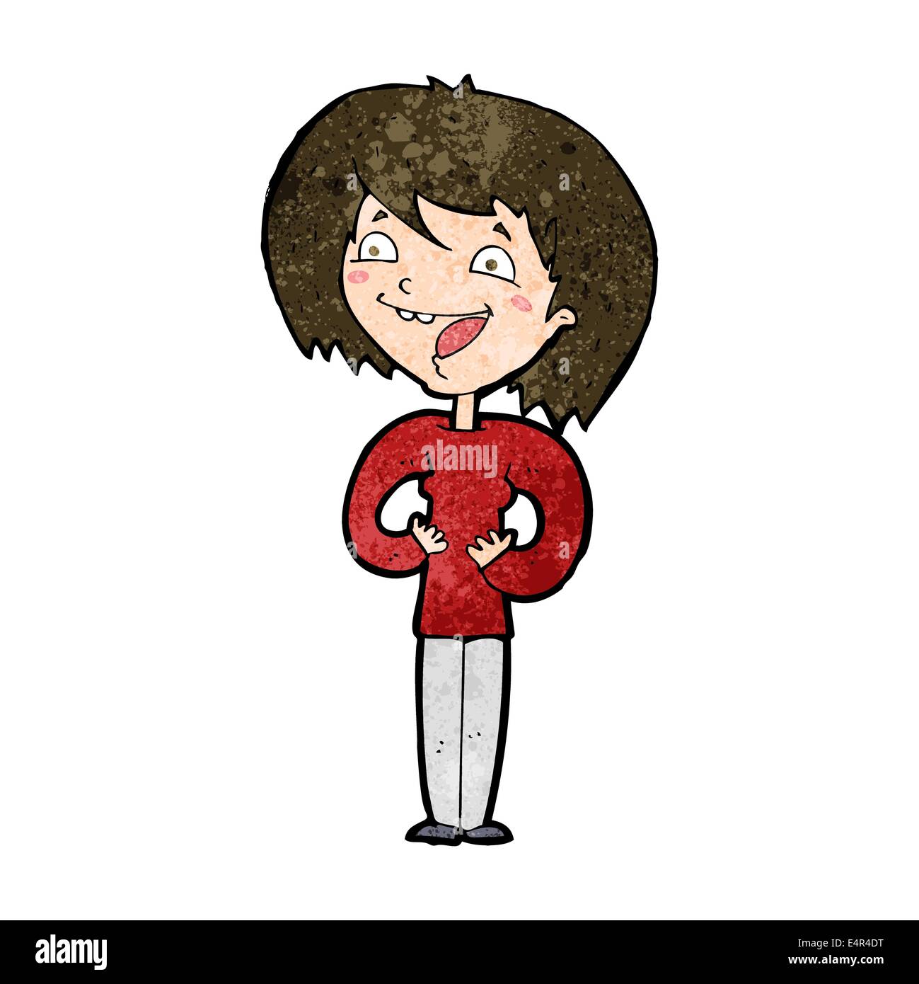 cartoon excited woman Stock Vector Image & Art - Alamy