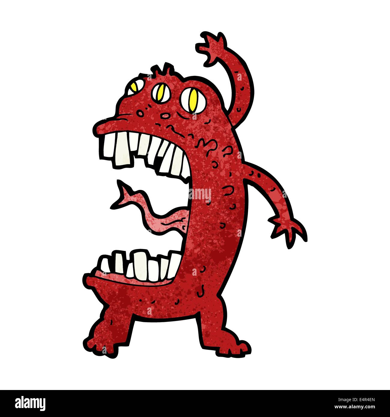 cartoon crazy monster Stock Vector Image & Art - Alamy