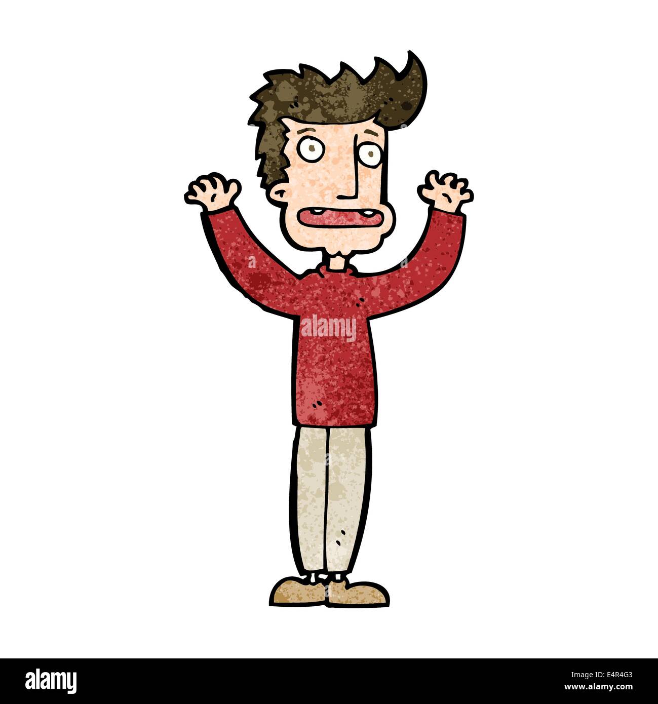 cartoon stressed man Stock Vector Image & Art - Alamy