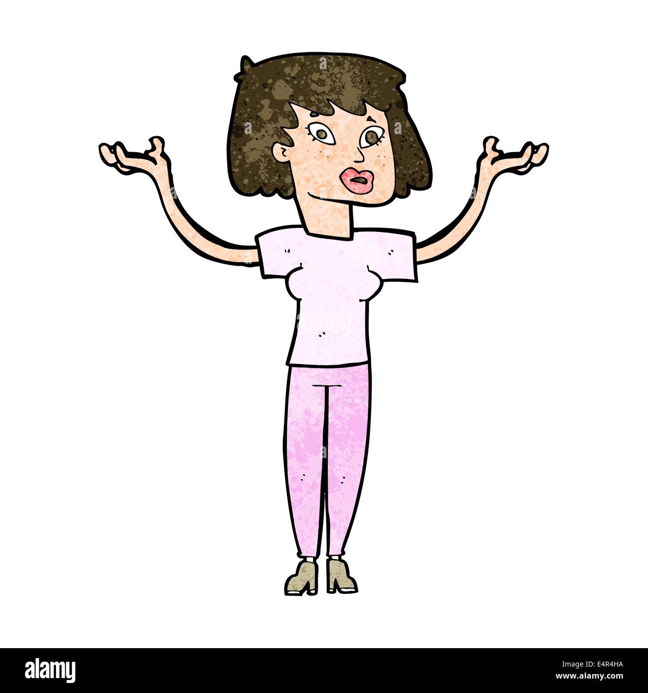 cartoon woman holding up hands Stock Vector Image & Art - Alamy