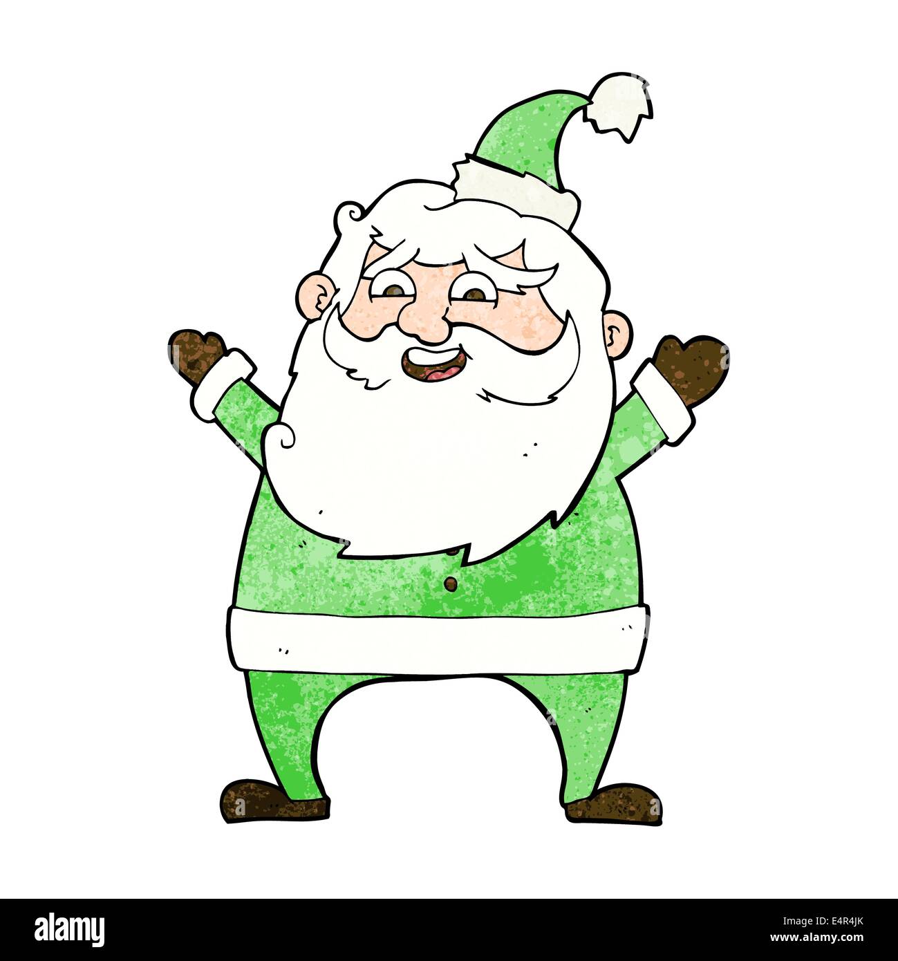 jolly santa cartoon Stock Vector Image & Art - Alamy