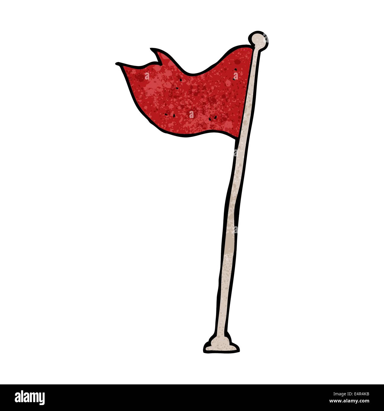 cartoon flag on pole Stock Vector Image & Art - Alamy