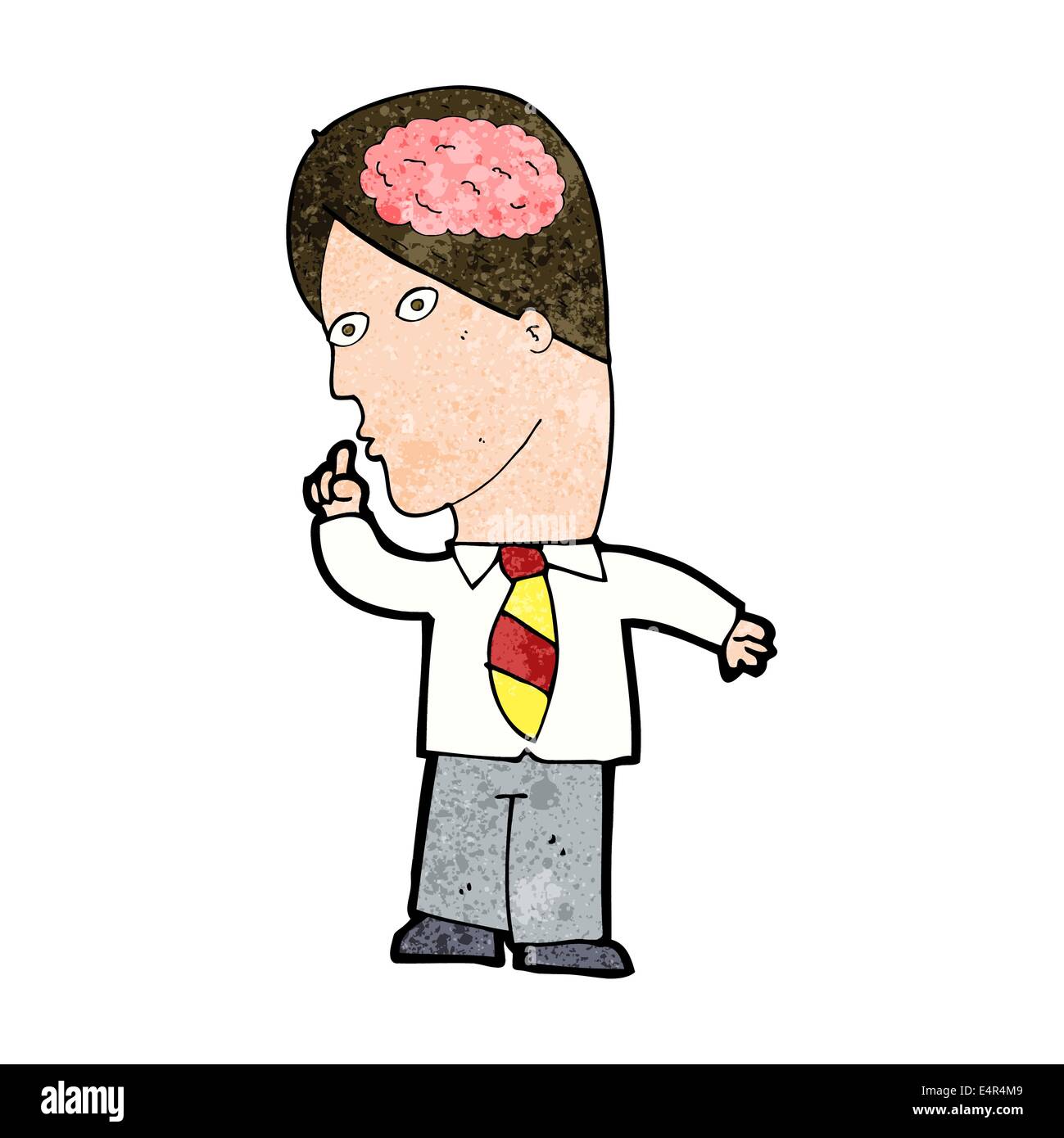 Cartoon illustration funny man huge Cut Out Stock Images & Pictures - Alamy