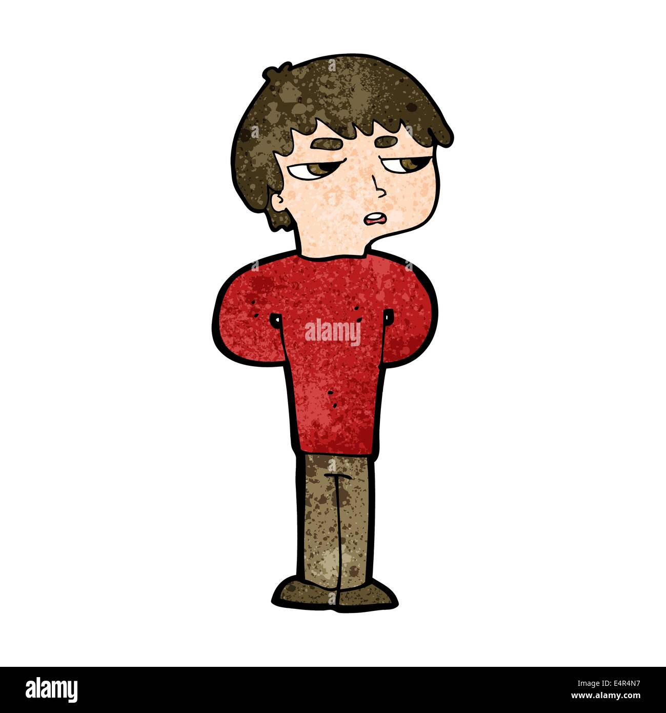 cartoon antisocial boy Stock Vector Image & Art - Alamy